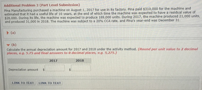 Solved Additional Problem 3 (Part Level Submission) Pína | Chegg.com