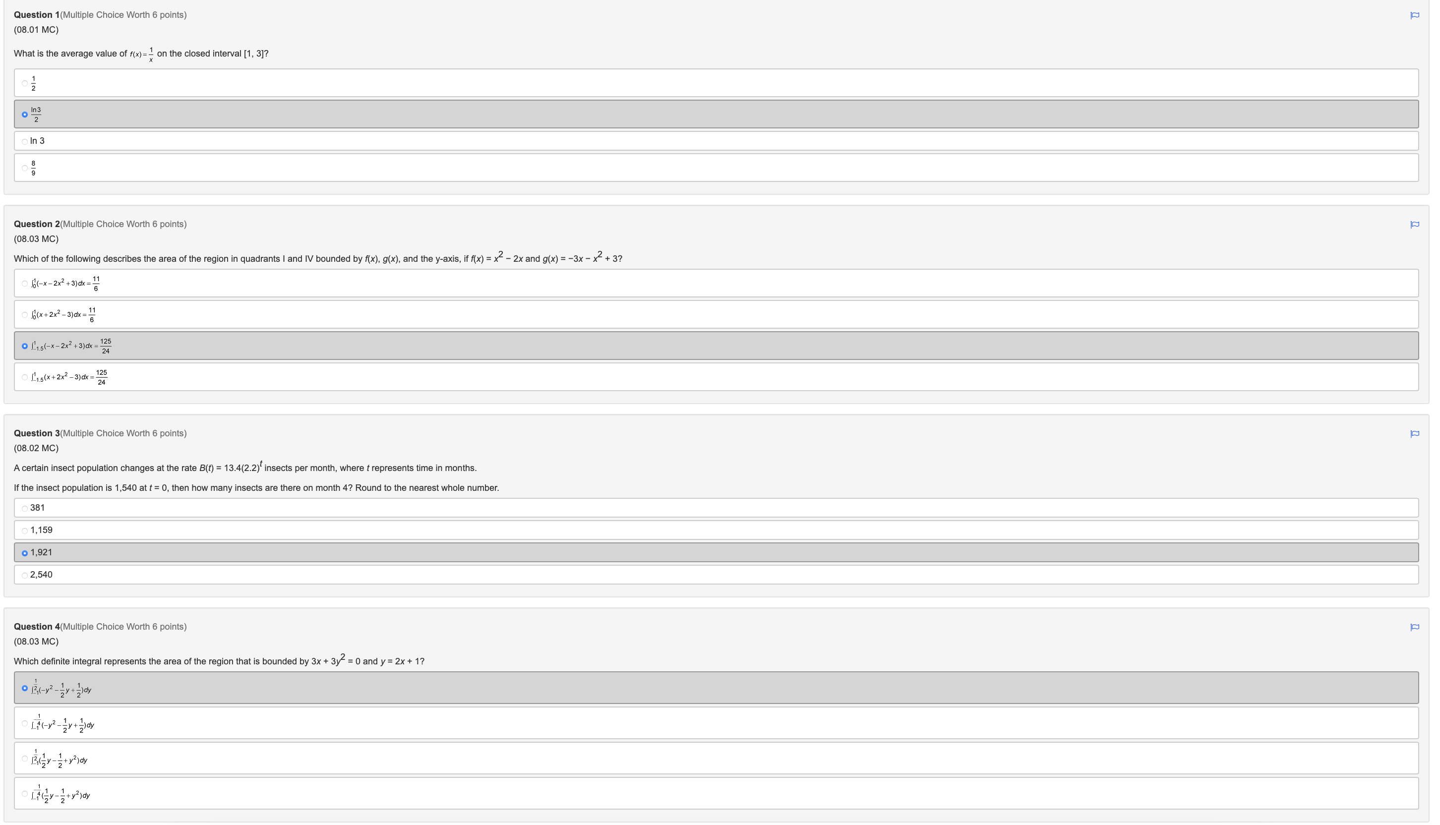 Solved Question 3(Multiple Choice Worth 6 points) (08.02 MC) | Chegg.com