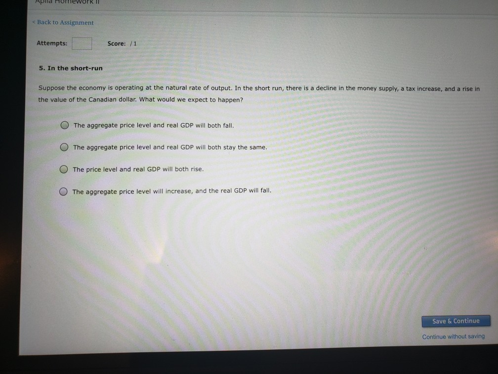 Solved Back to Assignment Attempts: Score: /1 6. Another | Chegg.com