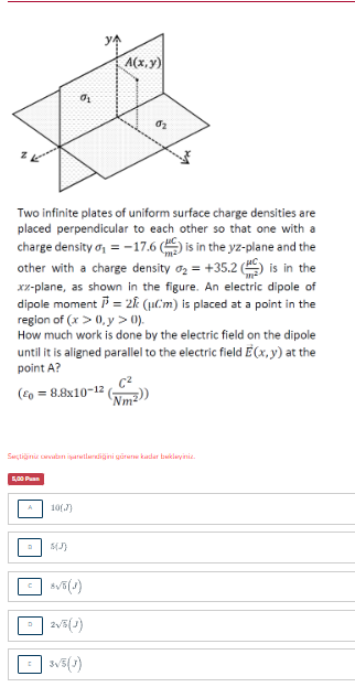 Solved Two infinite plates of uniform surface charge | Chegg.com