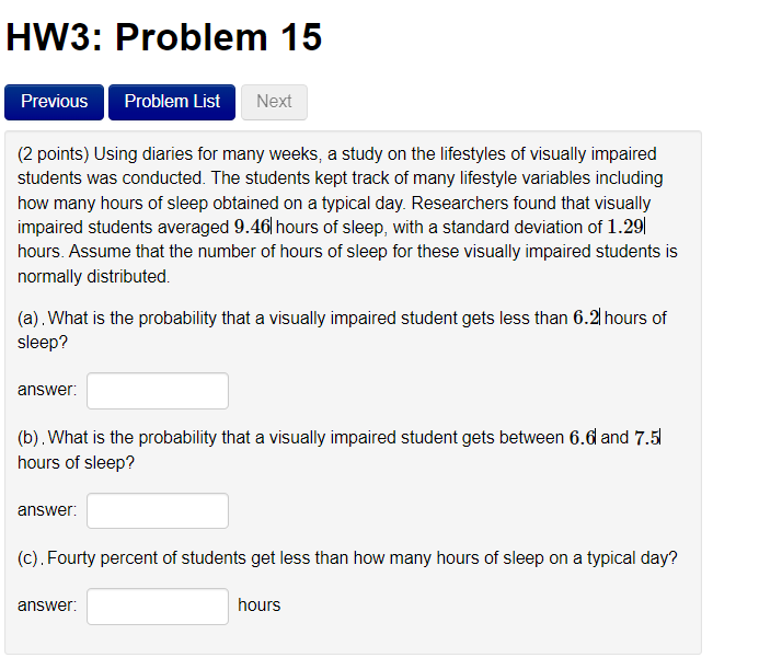 Solved HW3: Problem 15 Previous Problem List Next (2 points) | Chegg.com