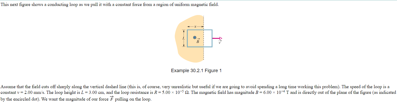 Solved This next figure shows a conducting loop as we pull | Chegg.com