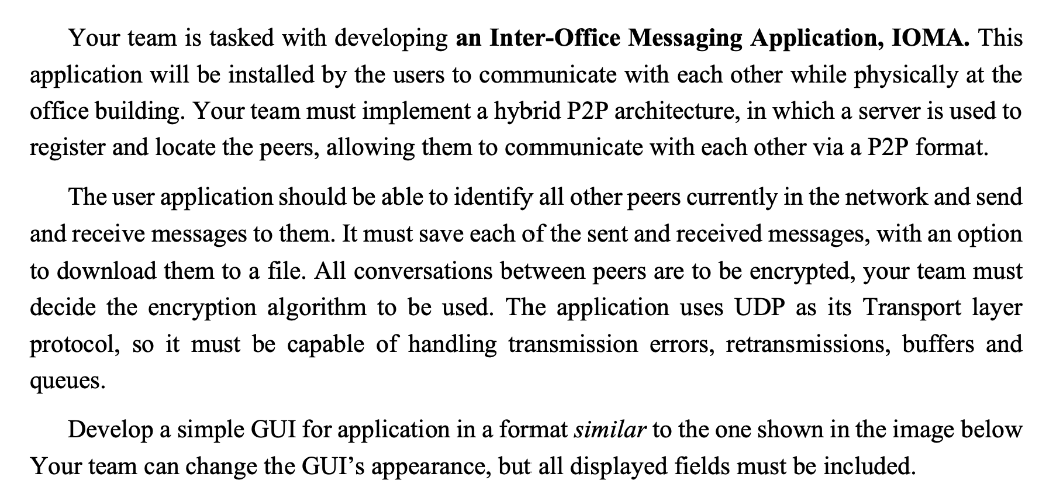 Solved Your team is tasked with developing an Inter-Office | Chegg.com