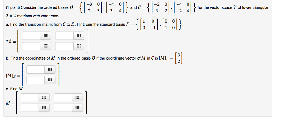 Solved 3 01 [ 4 0 2 3]3 4 1 Point Consider The Ordered