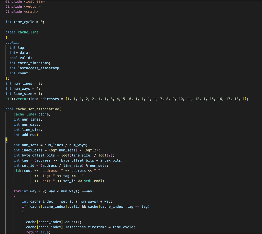 Solved C++ code Complete the code by implementing the | Chegg.com