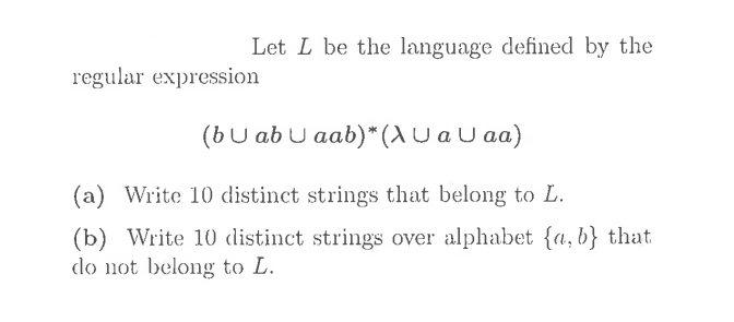 Solved Let L be the language defined by the regular | Chegg.com