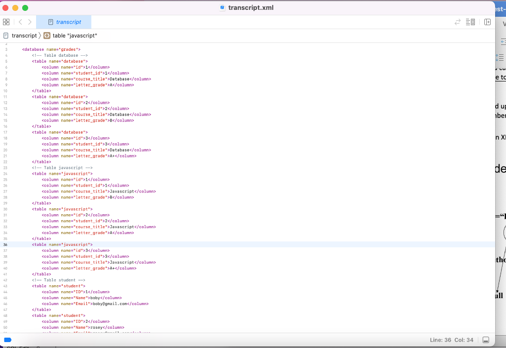 Time: 2 hours Please download the transcript.xml | Chegg.com