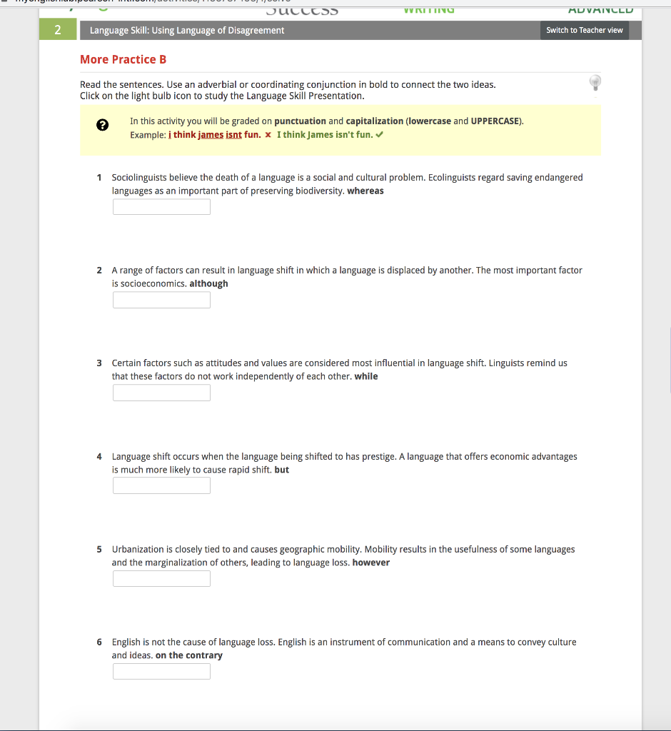 Solved VNITIVO AUVRILLD Julie აა Language Skill: Using | Chegg.com