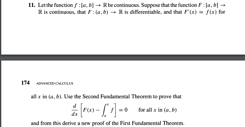 Solved 11. Let the function f:[a,b]→R be continuous. Suppose | Chegg.com