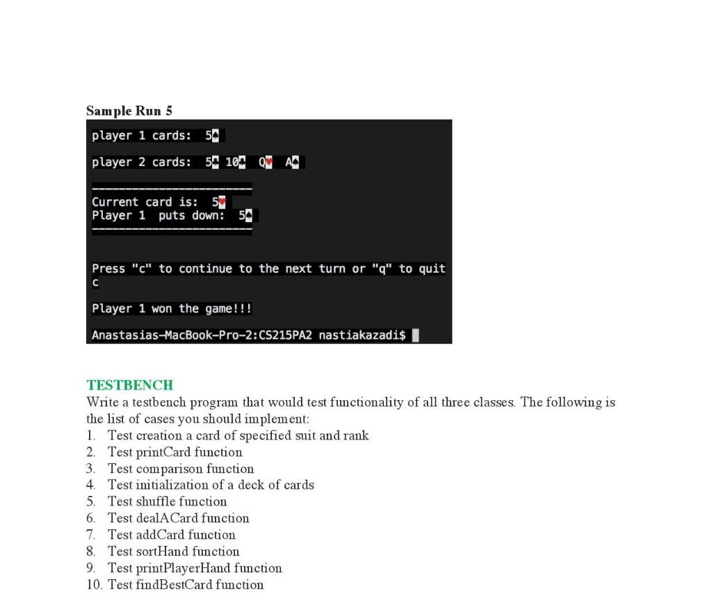 Solved Project 2 Problem: Write a program that would allow a | Chegg.com