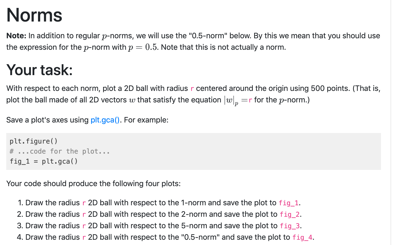 Norms Note: In addition to regular p-norms, we will | Chegg.com