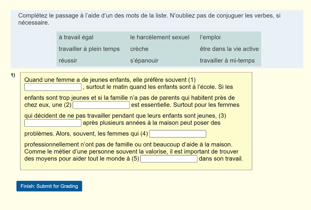 Complete the passage using one of the words from the | Chegg.com
