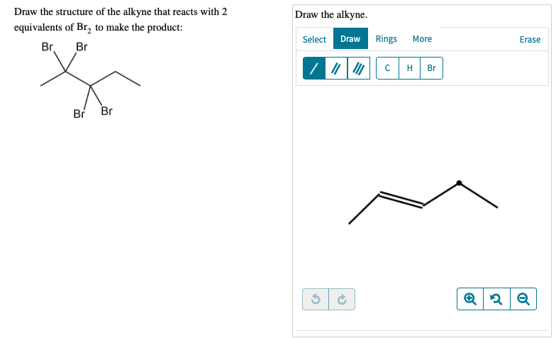 Solved Draw the structure of the alkyne that reacts with 2 | Chegg.com