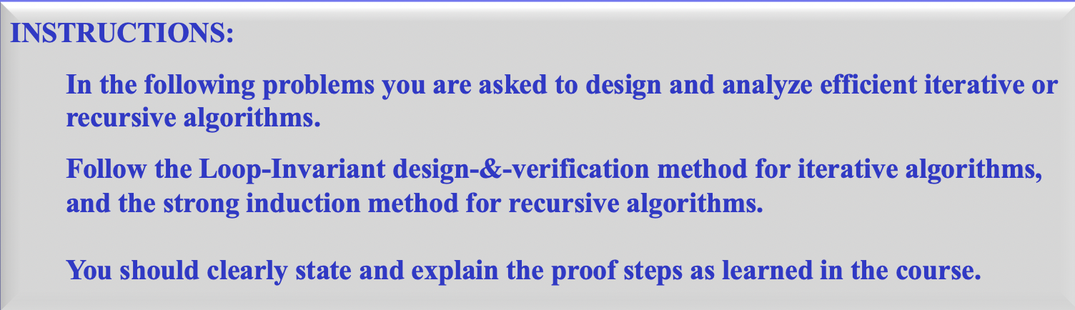 Solved INSTRUCTIONS: In the following problems you are asked | Chegg.com