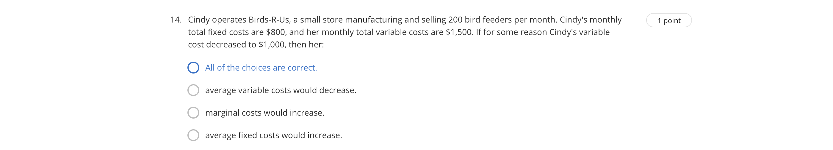 Solved 1 An input whose quantity is fixed for a period of | Chegg.com
