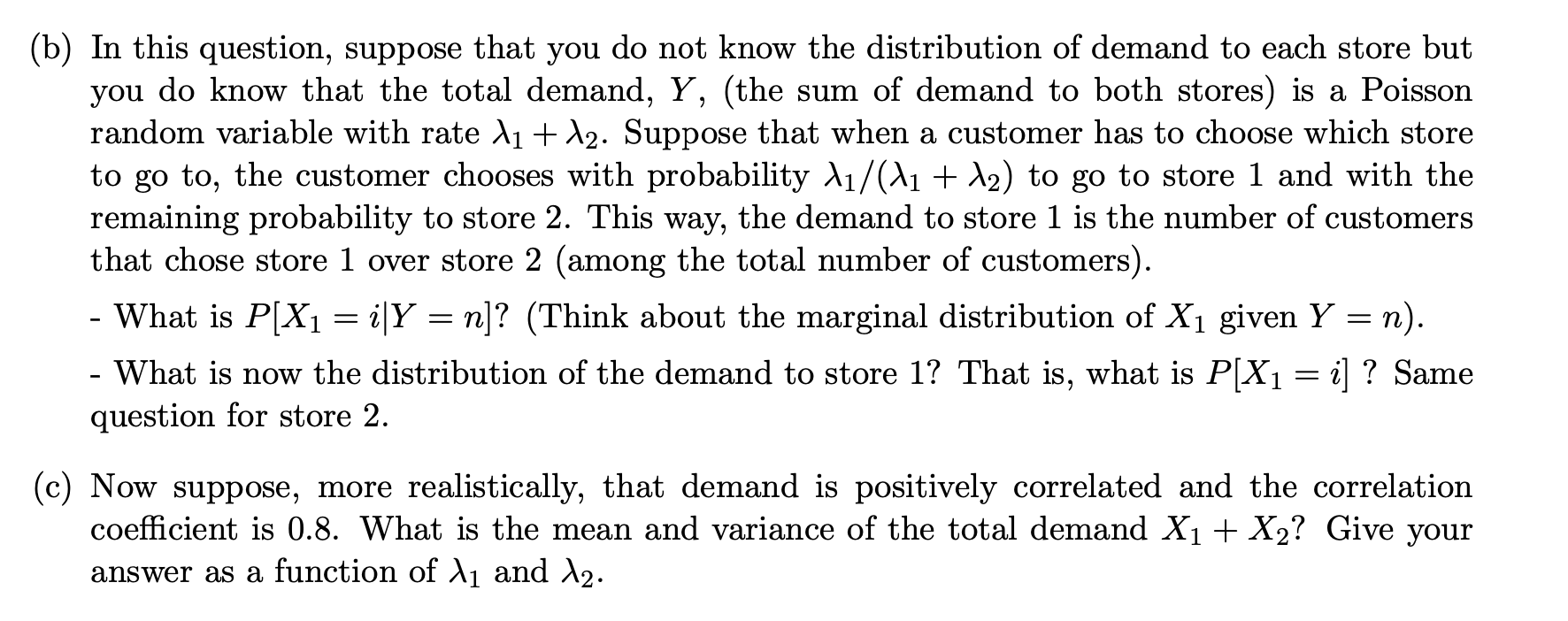 Solved Problem 3 (Poisson distribution) Assume a retailer | Chegg.com