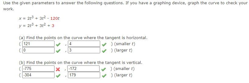 Solved Use the given parameters to answer the following | Chegg.com