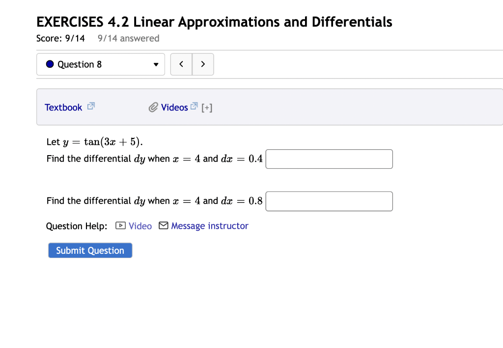 Solved EXERCISES 4.2 Linear Approximations and Differentials | Chegg.com