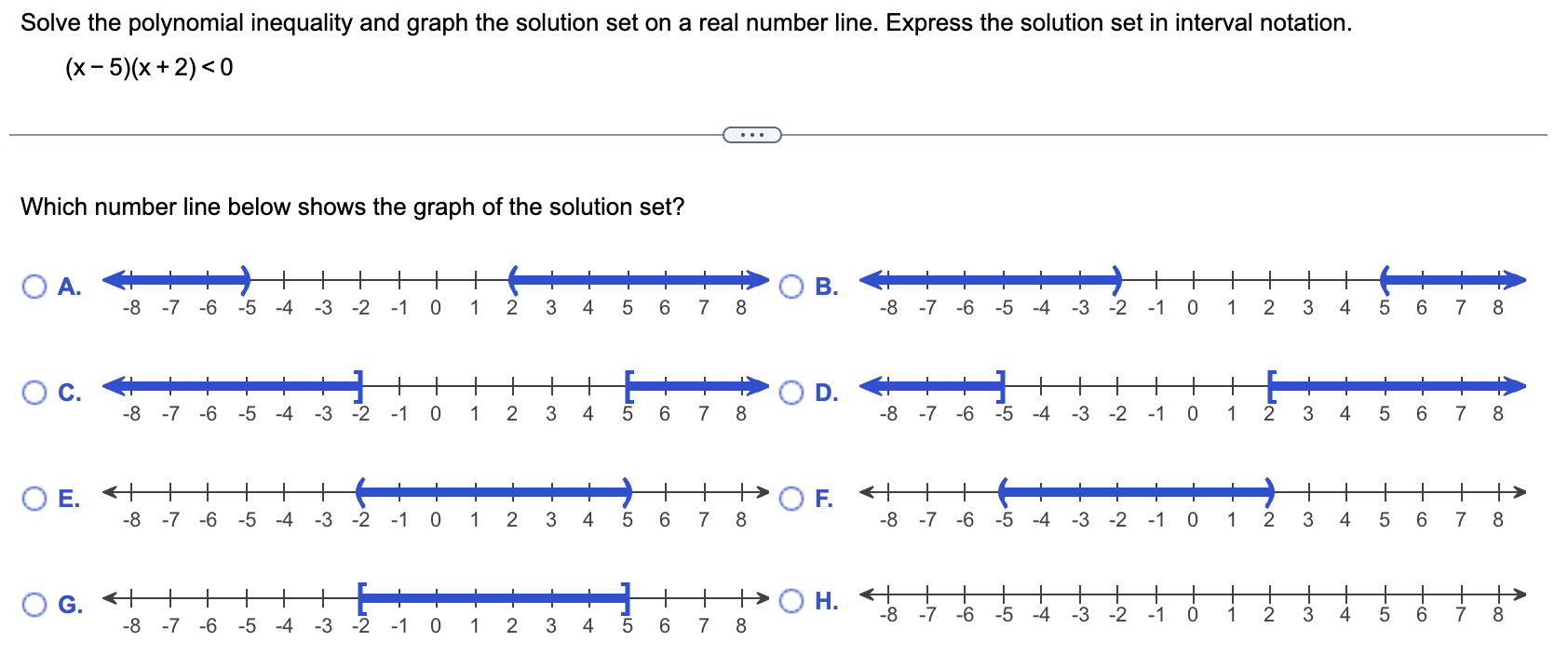 Solved Solve the polynomial inequality and graph the | Chegg.com