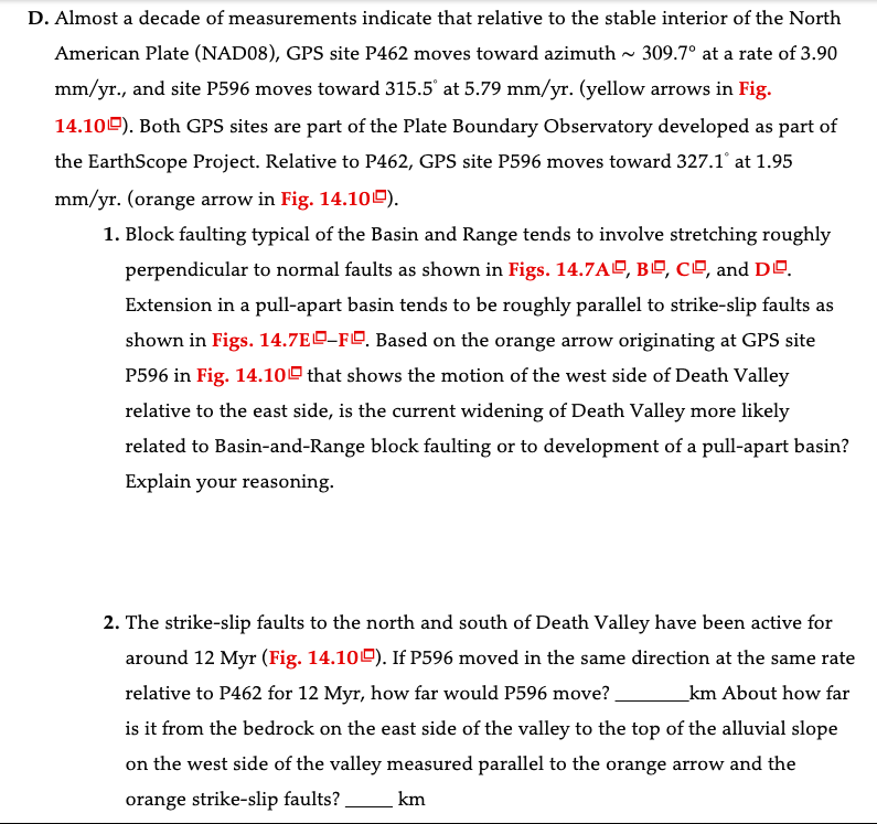 Solved map cross-section Stretching can also occu a | Chegg.com