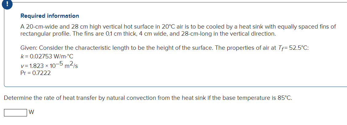 Solved Required information A 20-cm-wide and 28 cm high | Chegg.com