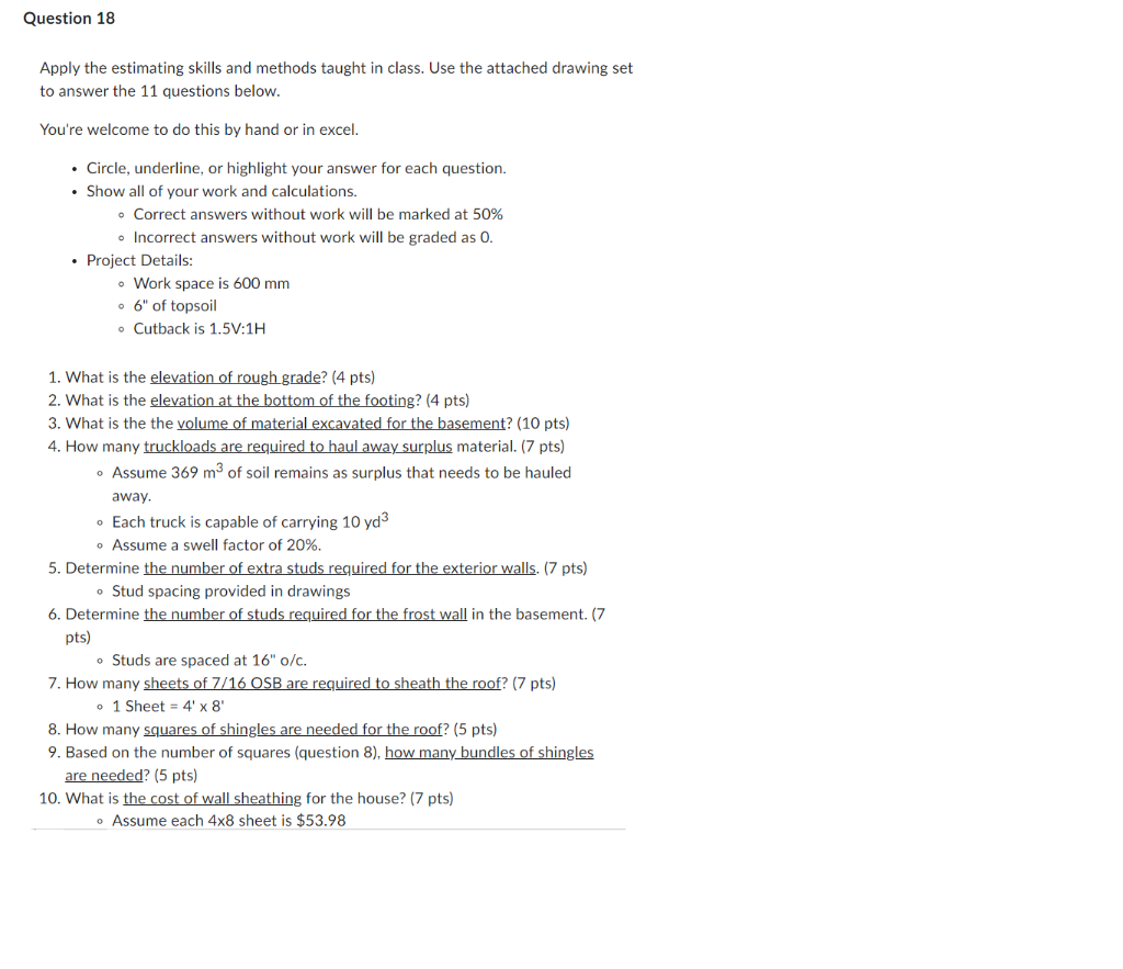 Solved Apply the estimating skills and methods taught in | Chegg.com