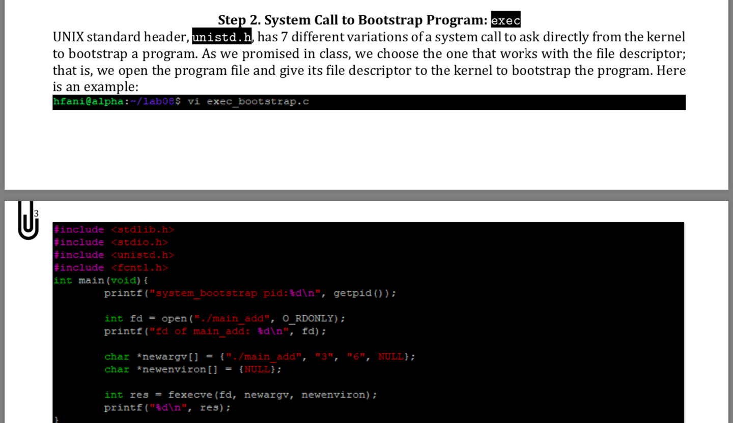 Lab08 Week 08 Bootstrap a Program File Nov. 10, 2021, | Chegg.com