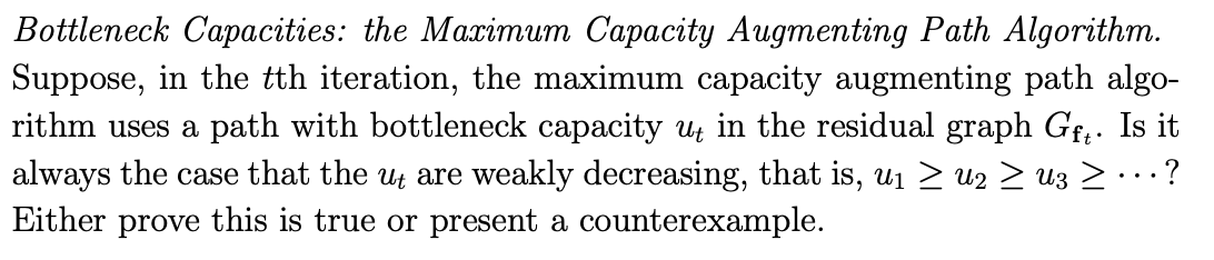 Solved Bottleneck Capacities: the Maximum Capacity | Chegg.com