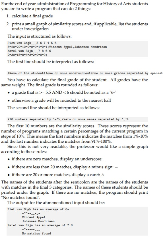 For the end of year administration of Programming for | Chegg.com