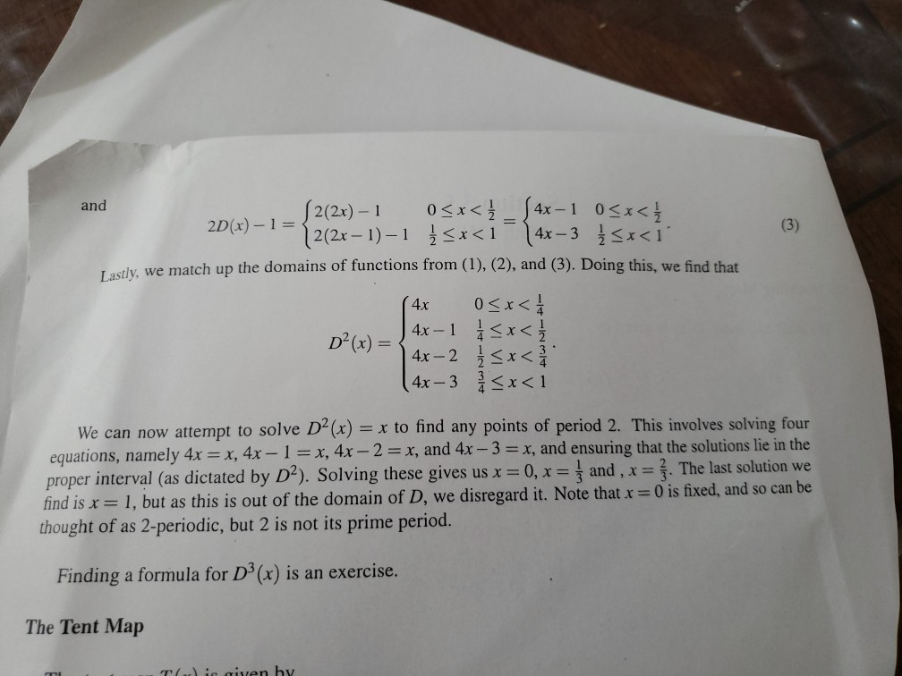 Solved Section 3.5 Math 4250 The Doubling Map The doubling | Chegg.com