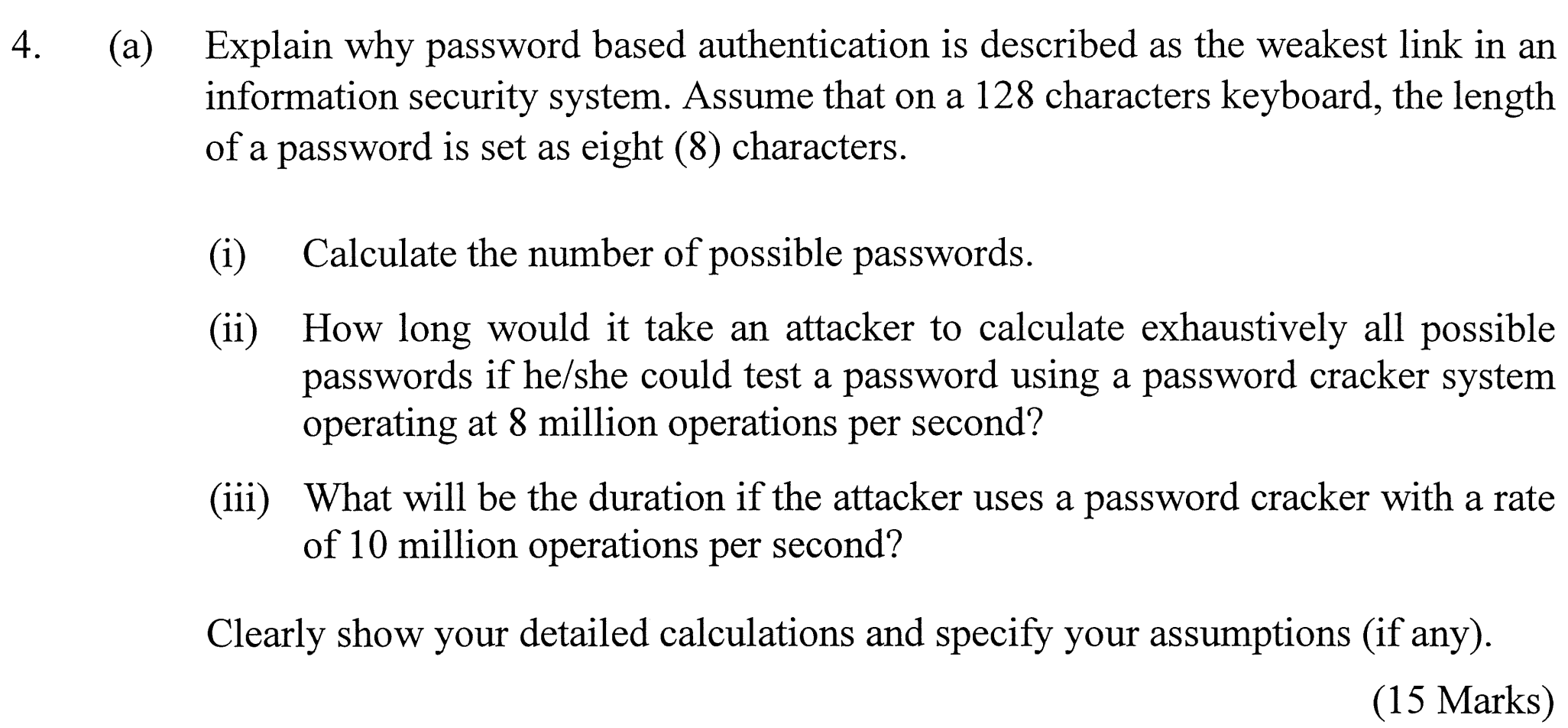 Solved A Explain Why Password Based Authentication Is
