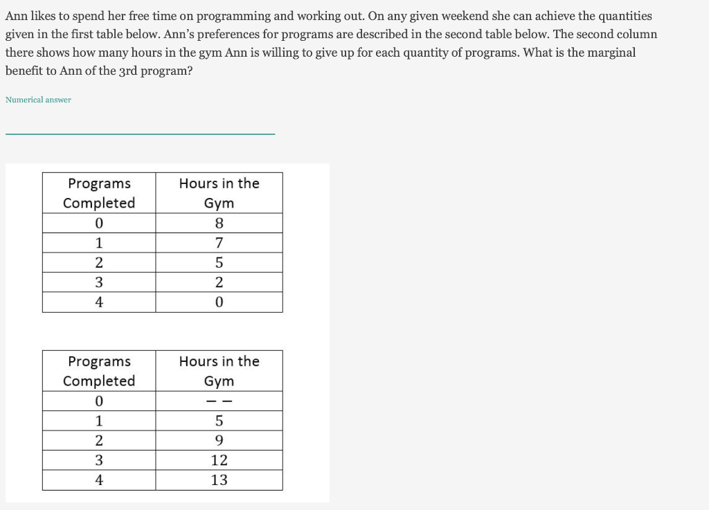 Ann likes to spend her free time on programming and | Chegg.com