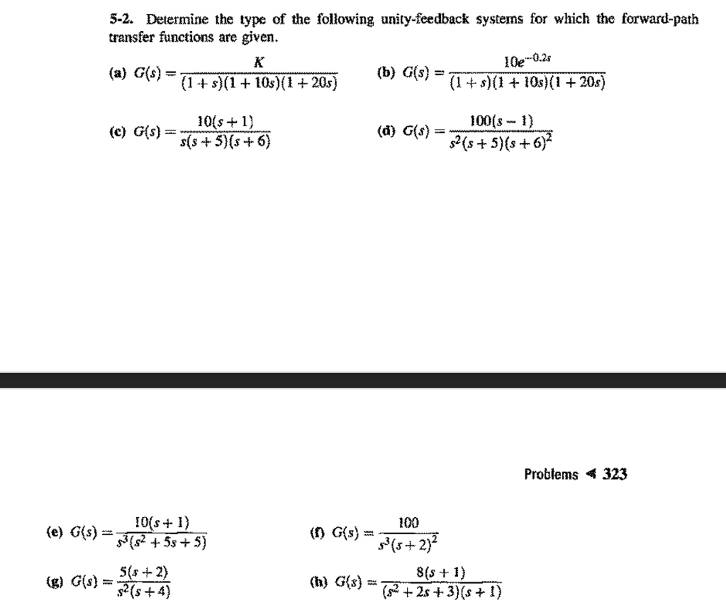 Solved 5 2 Determine The Type Of The Following 