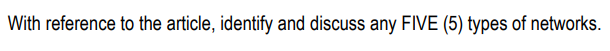 Solved An introduction to computer networking and network | Chegg.com