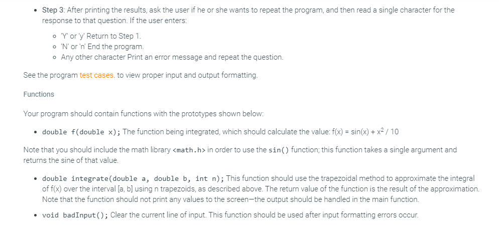 5.14 Program 5: Integral Approximation with Functions | Chegg.com