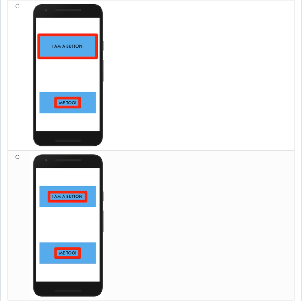 Solved Question: 4 The following app screen is created using | Chegg.com