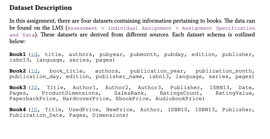 Dataset Description In this assignment, there are | Chegg.com