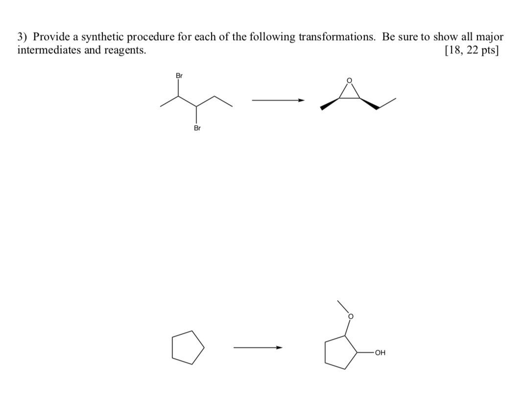 Solved Provide a synthetic procedure for each of the | Chegg.com