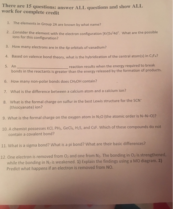 Solved The elements in Group 2A are known by what name? | Chegg.com