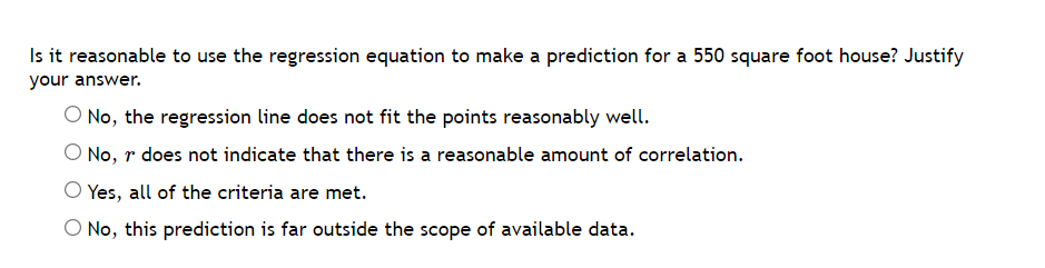 Solved Multi-part question 1- regression equation 2- | Chegg.com