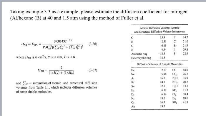 Solved Taking example 3.3 as a example, please estimate the | Chegg.com