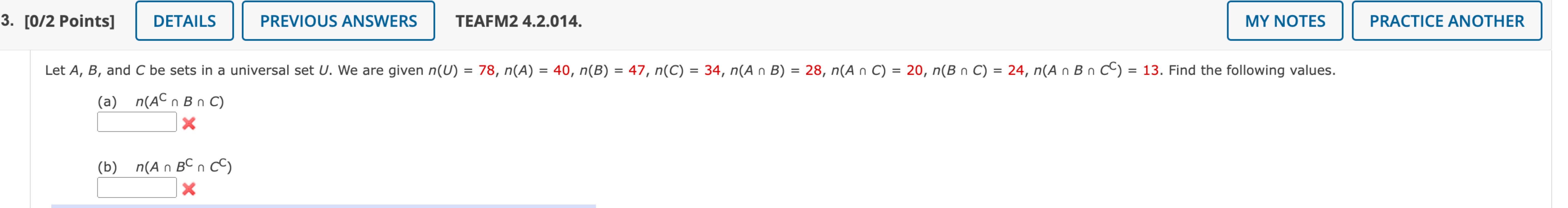 Solved Let A, ﻿B, ﻿and C be sets in a universal set U. ﻿We | Chegg.com