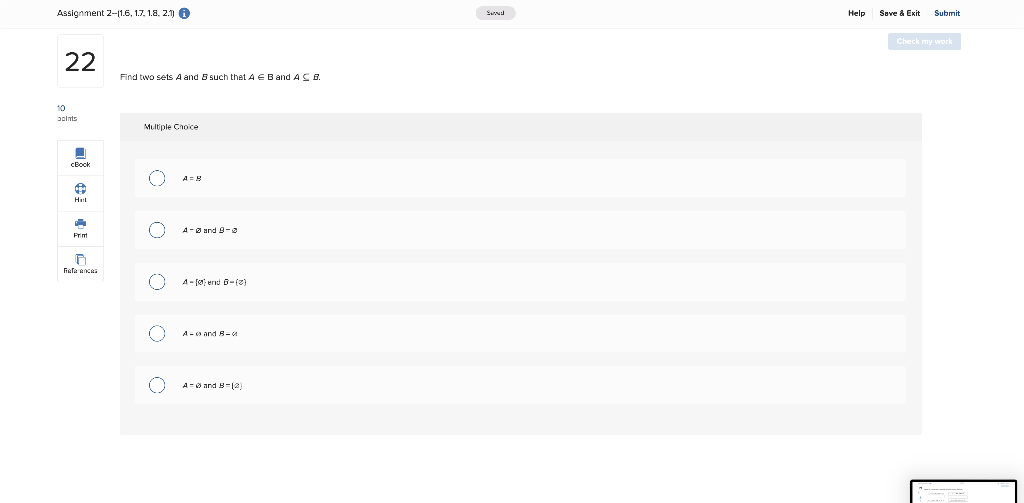 Solved Assignment 2--1.6, 1.7, 1.8, 2.1) Sund Help Save & | Chegg.com