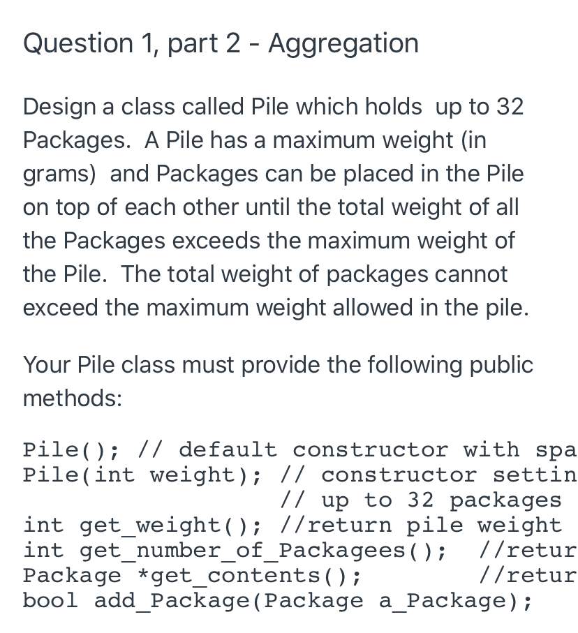 Solved Question 1 Part 1 Basic Object Design A Class 0274