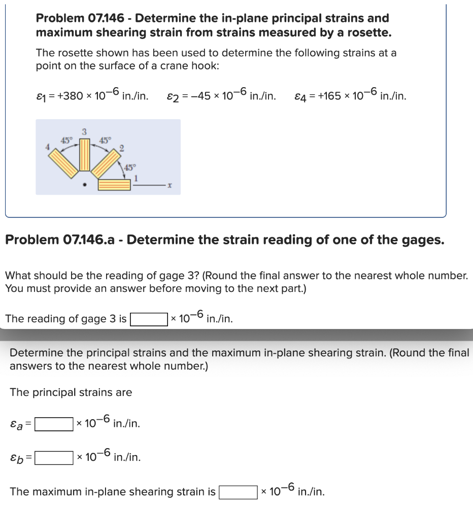 Solved Problem 07.146 - Determine the in-plane principal | Chegg.com