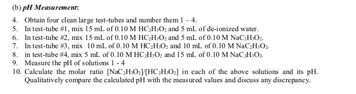 Solved Calculate the molar ratio [NaC2H3O2]/[HC2H3O2] in | Chegg.com