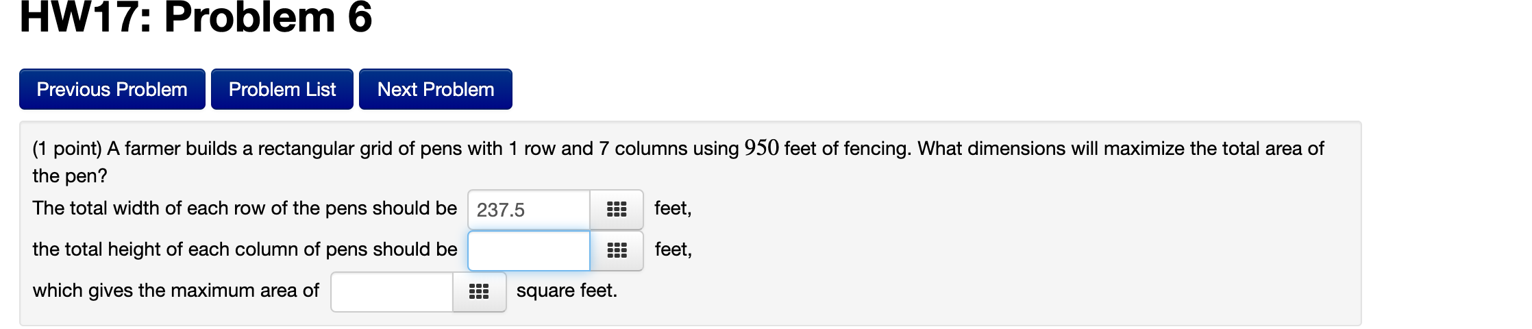 Solved HW17: Problem 6 Previous Problem Problem List Next | Chegg.com