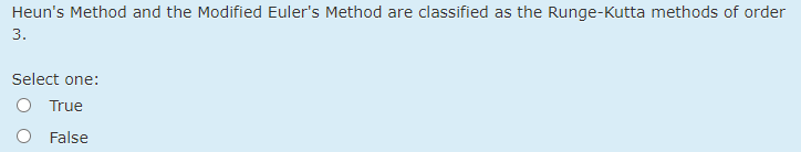 Solved Heun's Method and the Modified Euler's Method are | Chegg.com