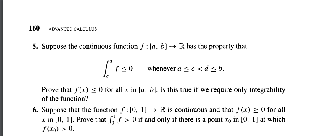 Solved 5. Suppose the continuous function f:[a,b]→R has the | Chegg.com