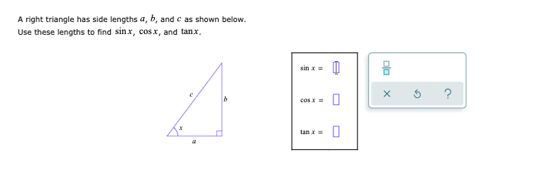 Solved A right triangle has side lengths a, b, and c as | Chegg.com